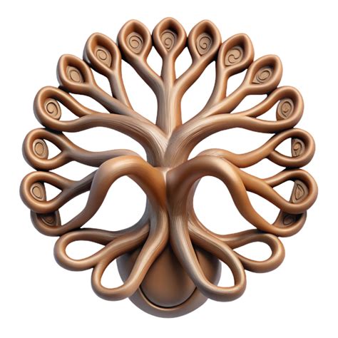 Extraordinary Contemporary Connected Consciousness Symbol Tree Roots