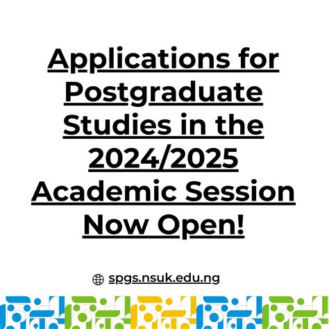 Sales of Postgraduate Forms for the 2024/2025 Academic Session Now Open – School of Postgraduate ...