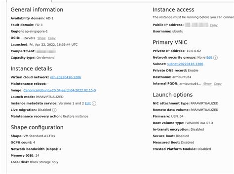 terminated an instance and now i can t create a new one oraclecloud