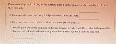 Solved Draw A Tree Diagram To Display All The Possible Chegg Com