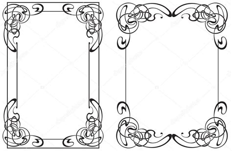 Two Frame In Style Modern Stock Vector Image By Bussja 5901222
