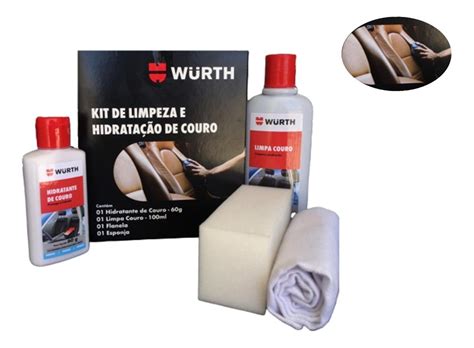 Kit Limpeza E Hidrata O De Banco De Couro Automotivo Wurth Mercadolivre