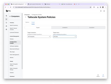 Deploy Tailscale With Jamf Pro · Tailscale Docs