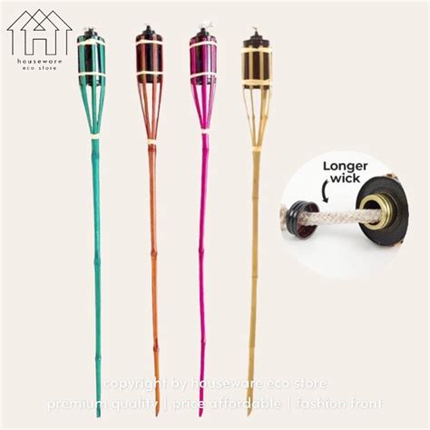 ️fast Shipping 24hour🔥10pcs 90cm Lampu Bamboo Pelita Raya Buluh Hari