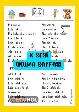 K Sesi Okuma Sayfası Eduhol Etkinlik İndir Oyun Oyna Test Çöz Video