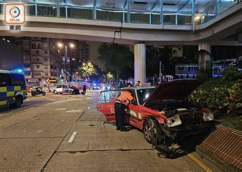 尖沙咀兩的士相撞1車起火 4人受傷｜即時新聞｜港澳｜oncc東網