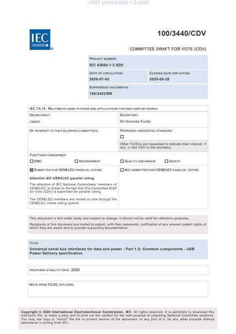 En Iec 62680 1 2 2021 Universal Serial Bus Interfaces For Data And Power Part 1 2 Common