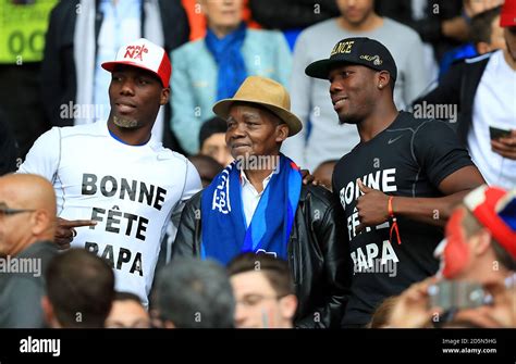 Mathias And Florentin Pogba With Their Father Fassou Antoine Father Of Paul Pogba In The Stands