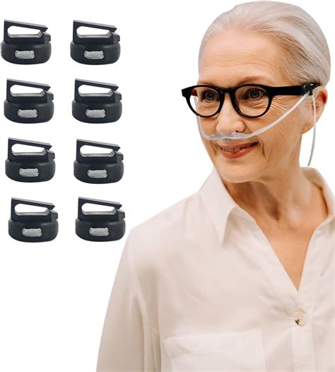 8pcs Oxygen Tube Holder For Glasses，oxygen Nasal Cannula
