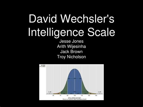 ppt david wechsler s intelligence scale jesse jones arith wijesinha