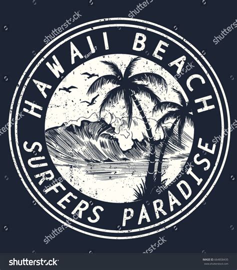 Hawaii Vector Illustration Tshirt Other Uses Stock Vector Royalty Free