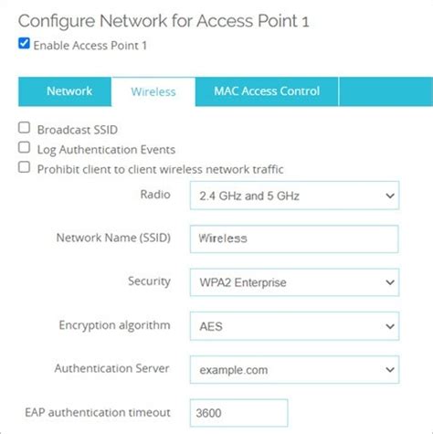Use A Radius Server For Wireless Authentication On A Locally Managed