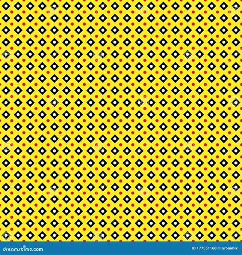 Vector Seamless Abstract Color Background With Squares And Circles For Packaging Printing And