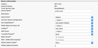 Configuration Example For CUCM Non Secure SIP Integration With CUC Octa Networks