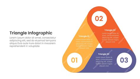 Premium Vector Triangle Base Shape Infographic Template Banner With