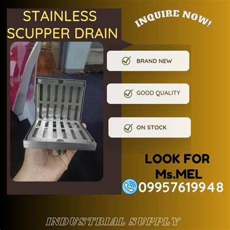 Stainless Scupper Drain Commercial And Industrial Construction