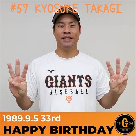 読売巨人軍さんのインスタグラム写真 読売巨人軍instagram「🎉happy Birthday🎉 今日は 高木京介 投手の33歳の誕生日です🎊 おめでとうございます㊗️ Hbd