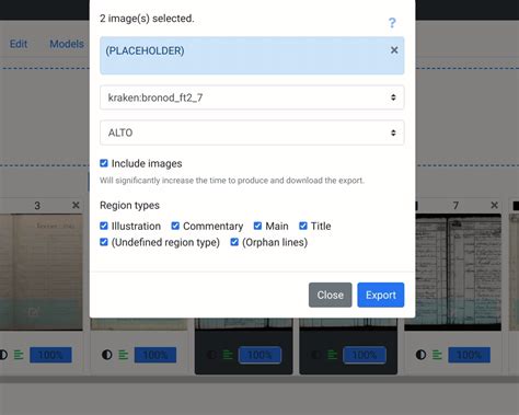 export data escriptorium documentation