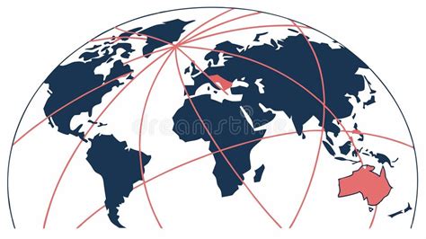 World Map Global Network Illustration Vector Connectivity Communication Globalization Vector
