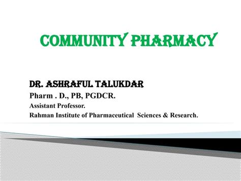 Pharmacy Layout Design Pptx