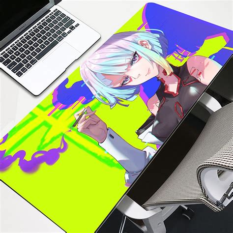 사이버 펑크 엣지러너 컴퓨터 마우스 패드 대형 마우스 매트 게임용 마우스 패드 Xxl 90x40cm 대형 키보드 매트 고무 마우스 패드 Aliexpress