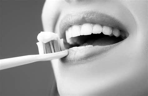 Beautiful Young Woman With Healthy Teeth Beautiful Female Smile Close