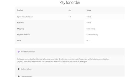 Woocommerce Add Content To The Order Pay Page
