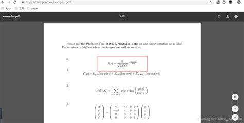 最好用的数学神器mathpix Snip 公式神器，只要截图就能识别公式，手写的公式都能识别数学公式截图识别 Csdn博客