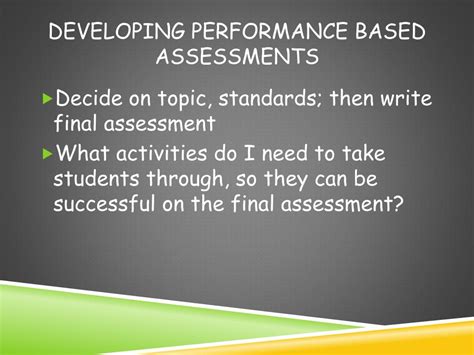 Ppt Performance Based Assessments Powerpoint Presentation Free