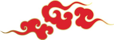 Chinese Red Clouds Illustration 15098550 Png
