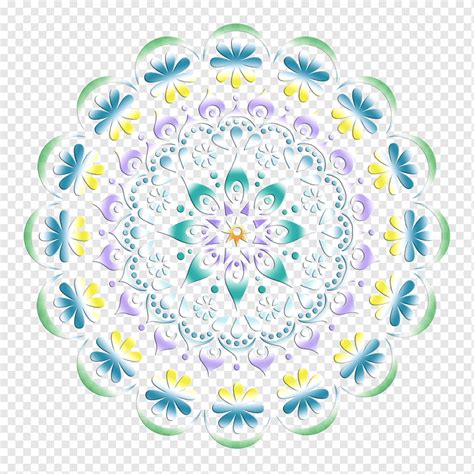 Arte Patrón Diseño Mandala Florales png PNGWing