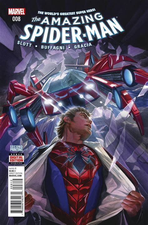 The Amazing Spider Man 8 Alex Ross 2nd Printing Fresh Comics