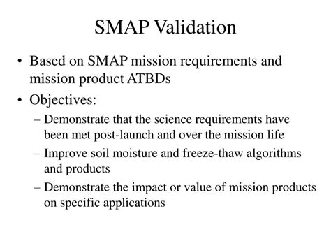 Ppt Role Of Soil Moisture Climate Networks In Smap Validation T J