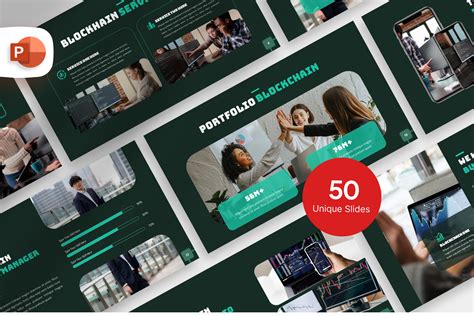 Modern Blockchain Powerpoint Template Graphic By Wealthwells · Creative