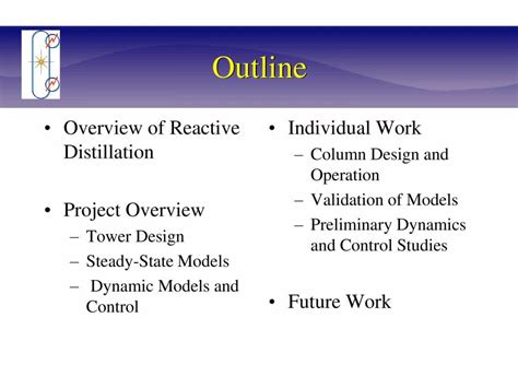 Modeling Of Reactive Distillation Powerpoint Slides Learnpick India