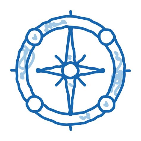 Vintage Compass Doodle Icon Hand Drawn Illustration 19476864 Vector Art At Vecteezy