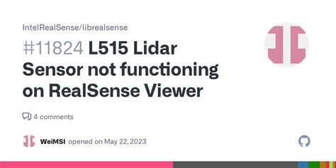 L515 Lidar Sensor Not Functioning On Realsense Viewer · Issue 11824