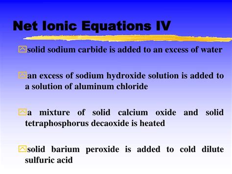 PPT Net Ionic Equations PowerPoint Presentation Free Download ID 3526279