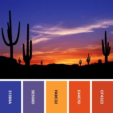 Complementary Color Scheme Sunset 100 Color Combination Ideas And