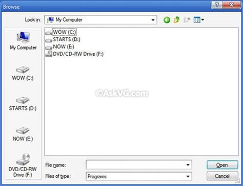 How To Customize Default Places Bar In Windows Common File Dialog Box