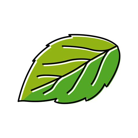 Leaf Raspberry Green Color Icon Vector Illustration 19572510 Vector Art At Vecteezy
