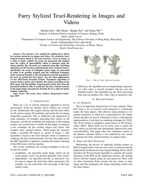 Pdf Furry Stylized Texel Rendering In Images And Videos