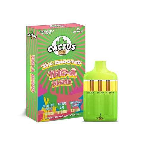 Cactus Labs Six Shooter Thc A Disposable Vape 6g Vaperanger Wholesale