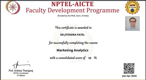 Dr Jitendra Patel On Linkedin Swayam Mhrd Moe Aicte Nptel