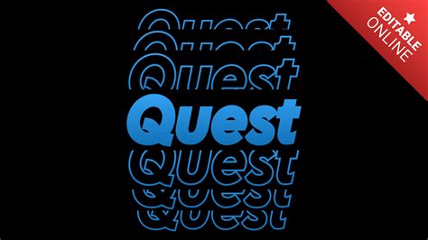 Quest | Modern Stroke | Text Effect Generator