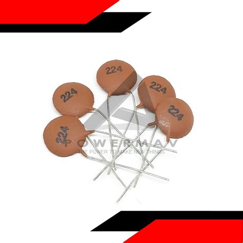 5pcs 220nf Ceramic Capacitor Powermav Electronics Store