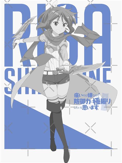 Risa Shiramine Sally Bofuri Sticker For Sale By Chumbo21 Redbubble