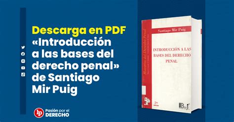 Descarga En Pdf Introducción A Las Bases Del Derecho Penal De