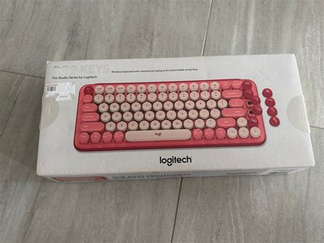 Logitech Pop Keys Pink Computers Tech Parts Accessories Computer Keyboard On Carousell