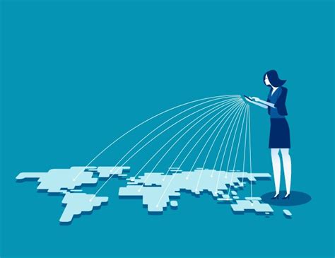 Global Connection Royalty Free Vector Image Vectorstock